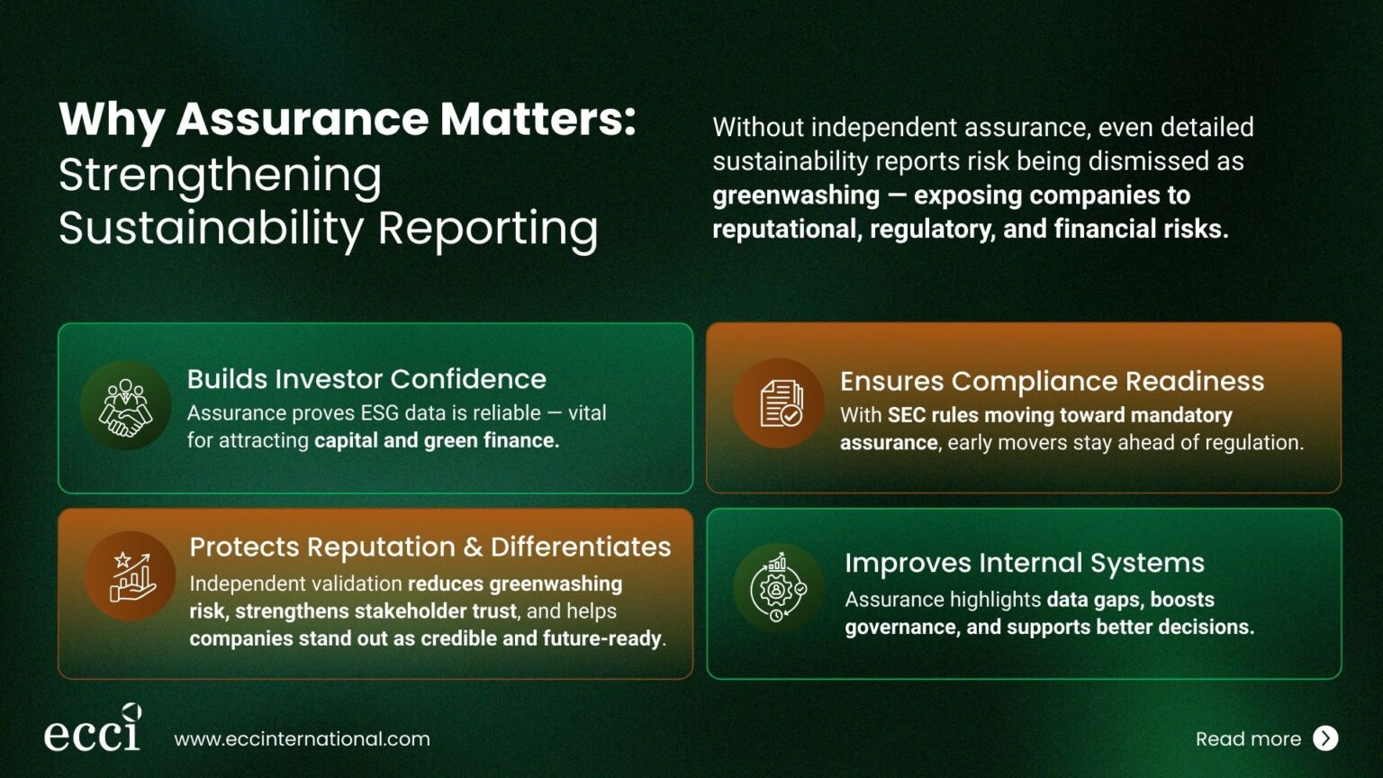 Why Assurance Matters: Strengthening Sustainability Reporting - ECC ...